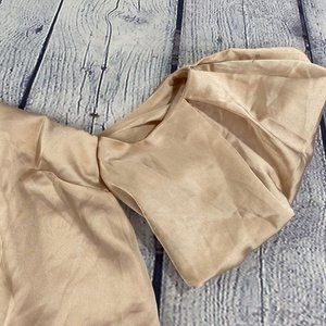 Forever 21 | Tops | Nwt Forever 2 Off Shoulder Tan Satin Cropped Top ...